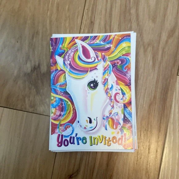 Lisa Frank Unicorn Invitation Printable